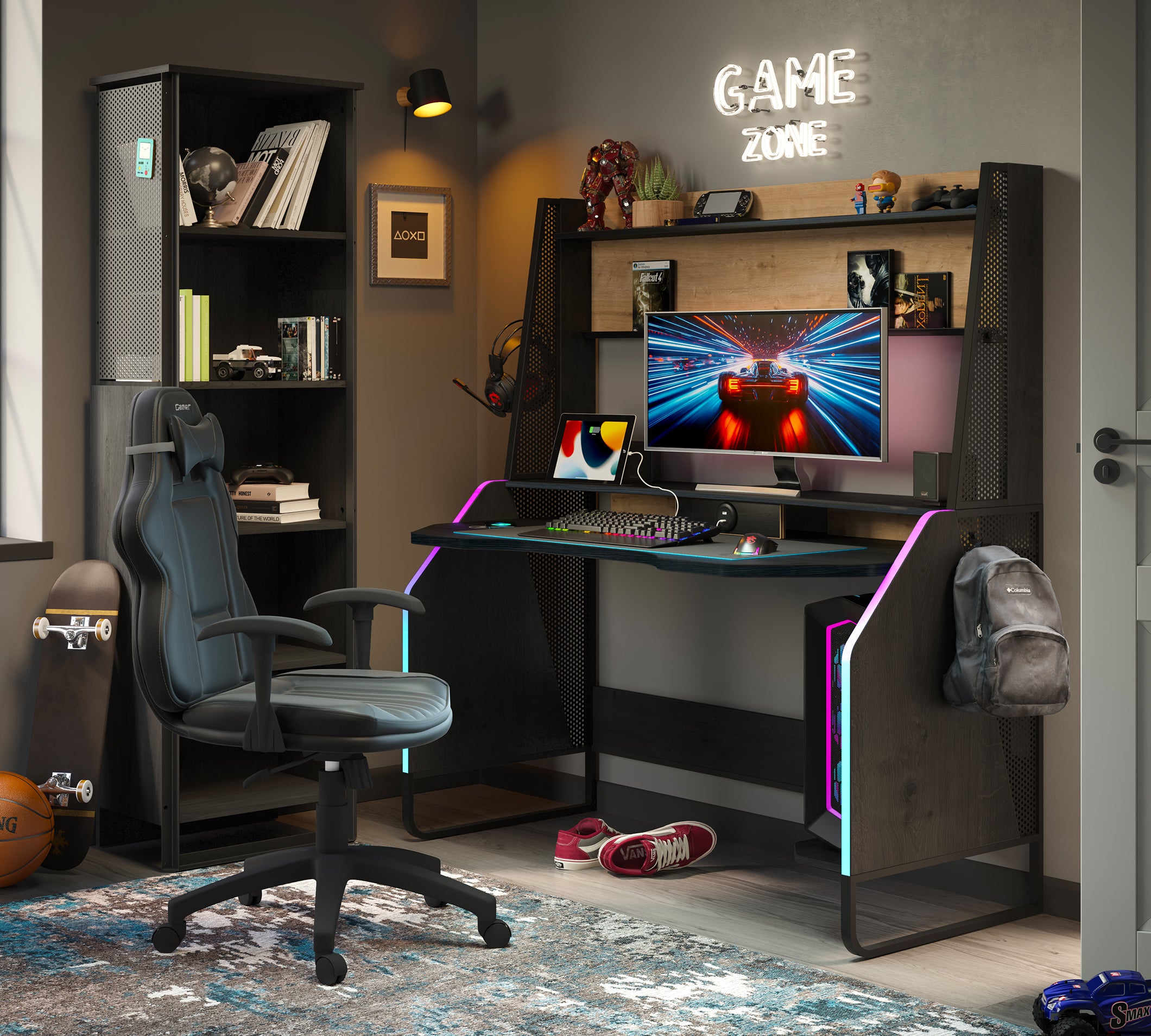 Black Gaming Masa | Çilek Odası