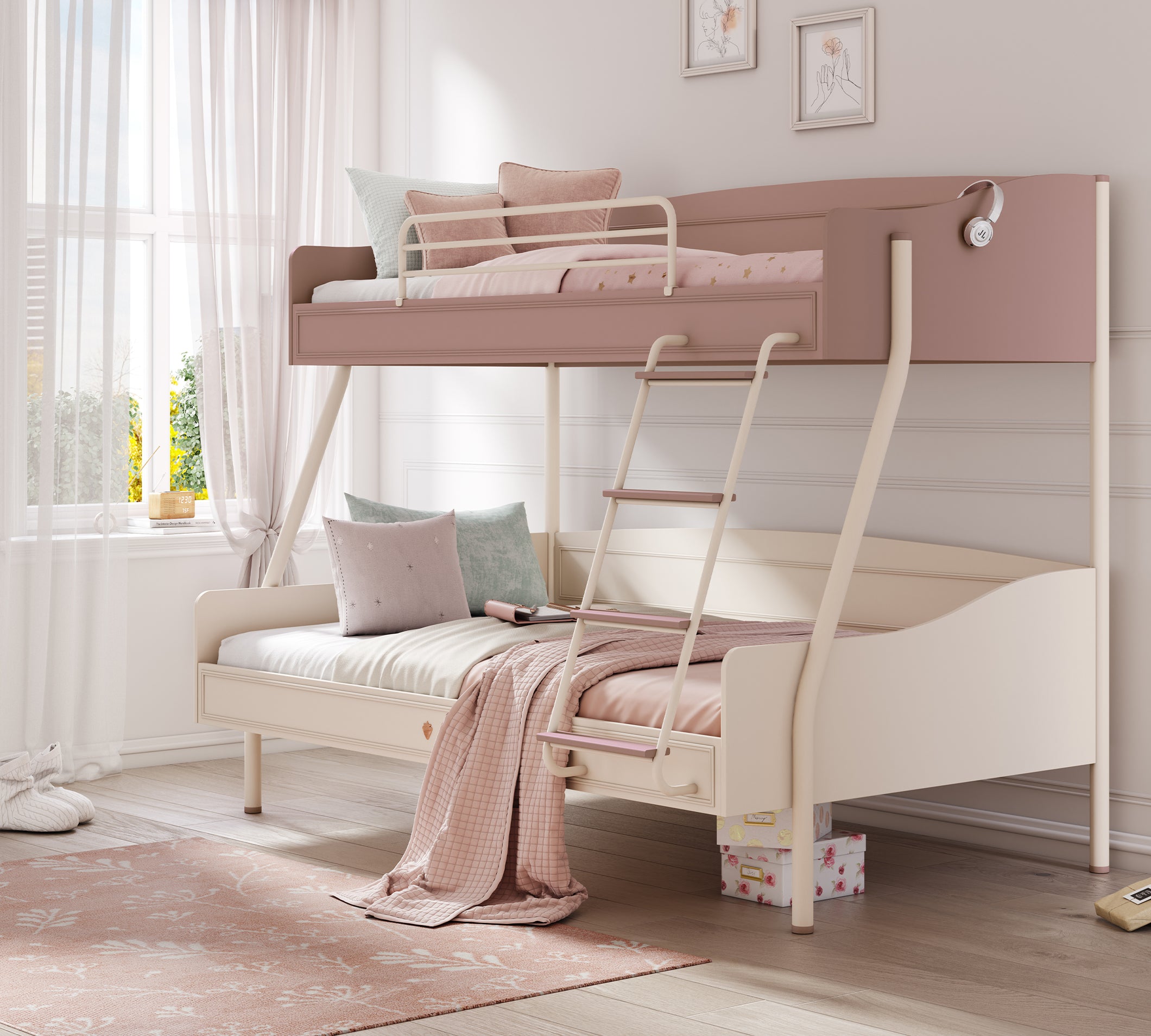 Elegance Geniş Ranza (90x200-120x200) | Çilek Odası